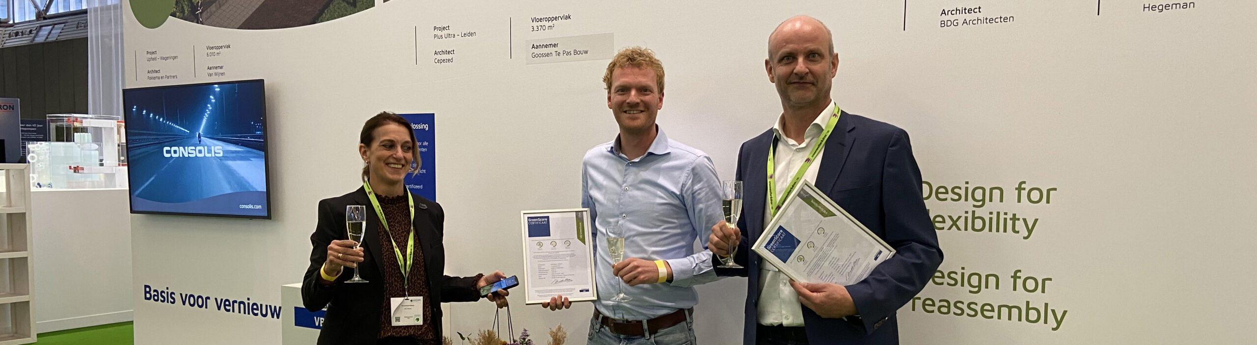 Feestelijke uitreiking VBI GreenScore-certificaten tijdens Building ...